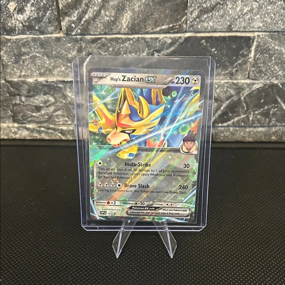 Pokemon | Toys | Pokemon Zacian Ex 93 Black Star Promo Card From ...